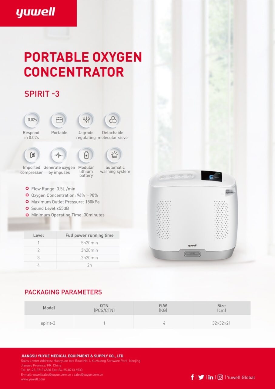 Yuwell Oxygen concentretor Spirit-3